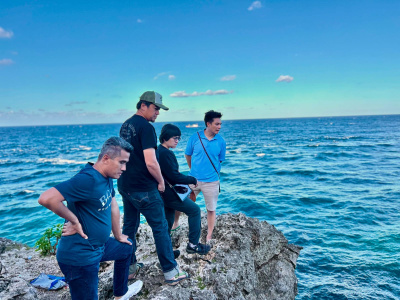 Baim Wong Tinjau Lokasi Pembuatan Film di Pantai Bira Bulukumba
